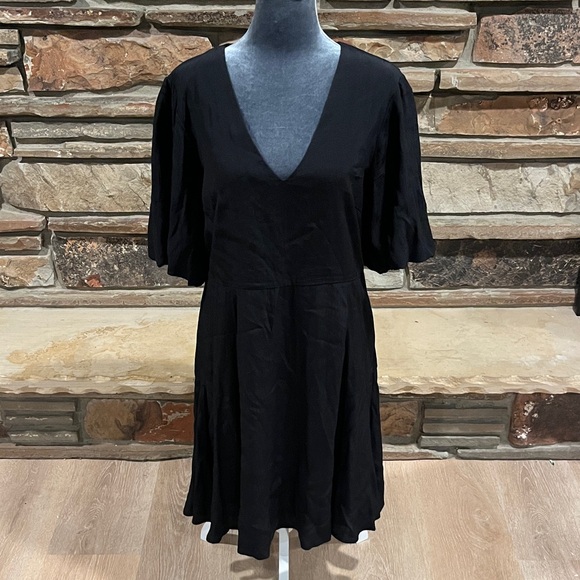Scotch & Soda | Dresses | Scotch Soda Summer Edition Black Vneck Mini ...